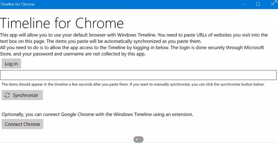 Chrome Windows 10의 타임라인