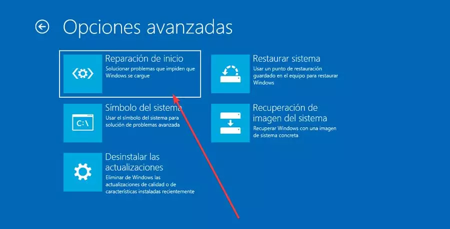 Reparo de inicialização do Windows