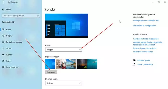 Windows 10లో వ్యక్తిగతీకరణ మరియు నేపథ్యం