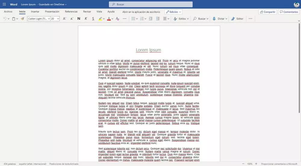 DOCX дар Word Online