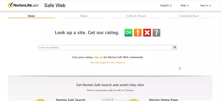 Norton Web Safe