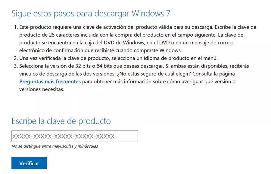 shkarkimi i çelësave Windows 7