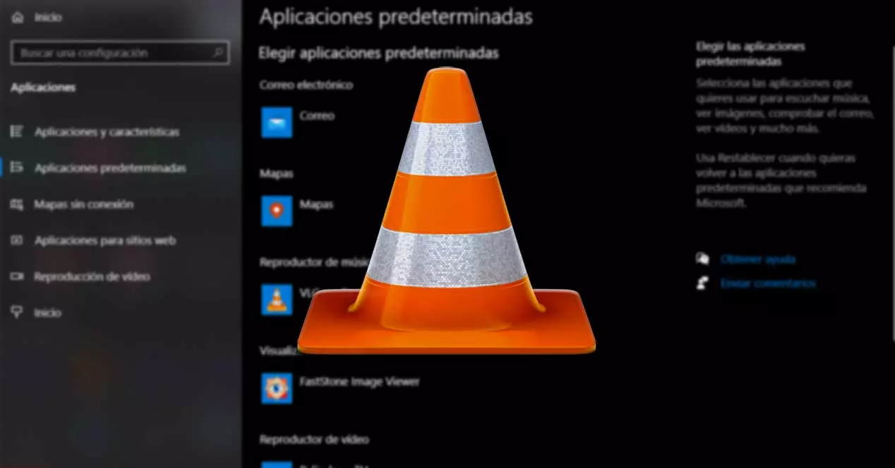 Stilltu VLC sem sjálfgefinn myndbandsspilara í Windows 10