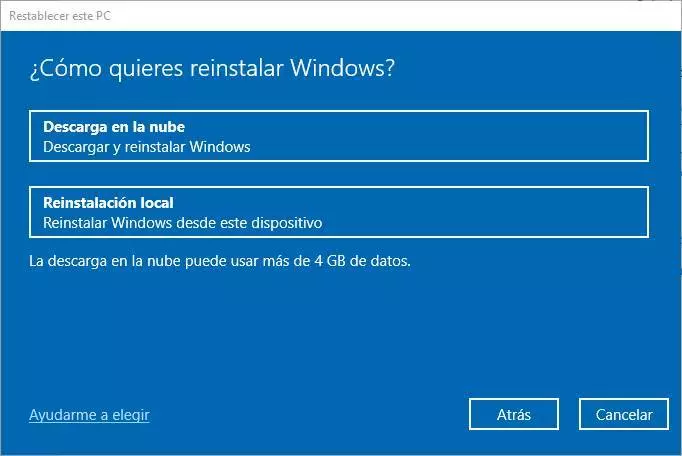 Ponastavite Windows iz nič - 4