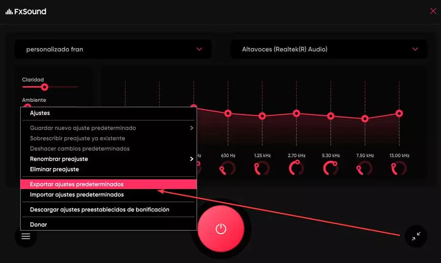 FXSound ixrac və idxal hafızası