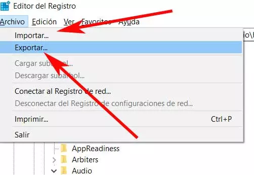 Backup de registru