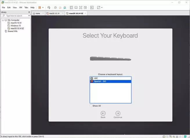 Konfiguratu macOS VMware-n - 3