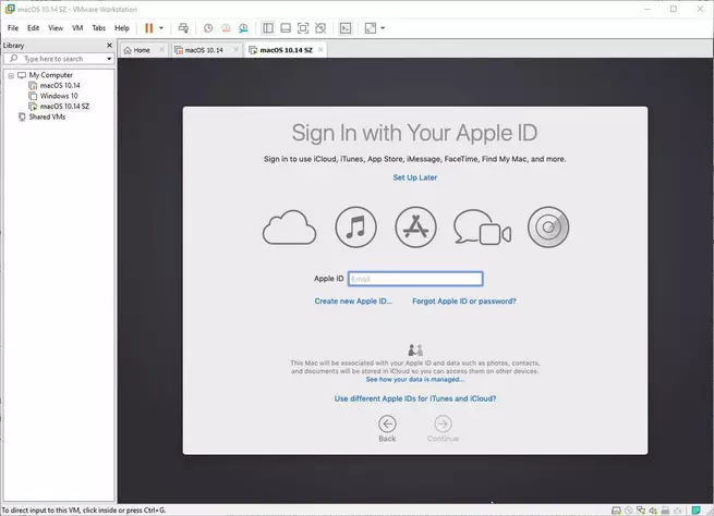 Konfiguratu macOS VMware-n - 4