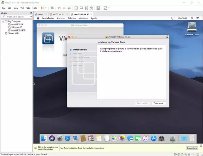 Fi Awọn irinṣẹ VMware sori MacOS - 3