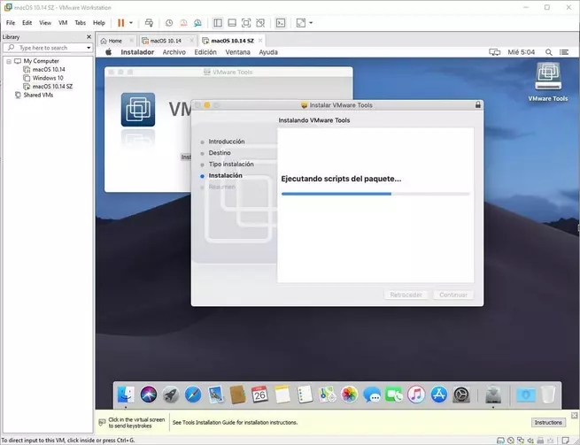 Instalatu VMware Tools macOS-5-en