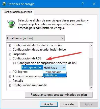 Deaktivieren Sie das selektive USB-Suspend in Windows 10 - 3