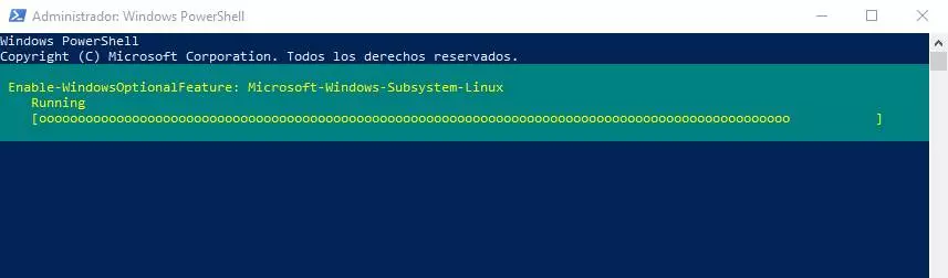 ធ្វើឱ្យ WSL សកម្មពី PowerShell