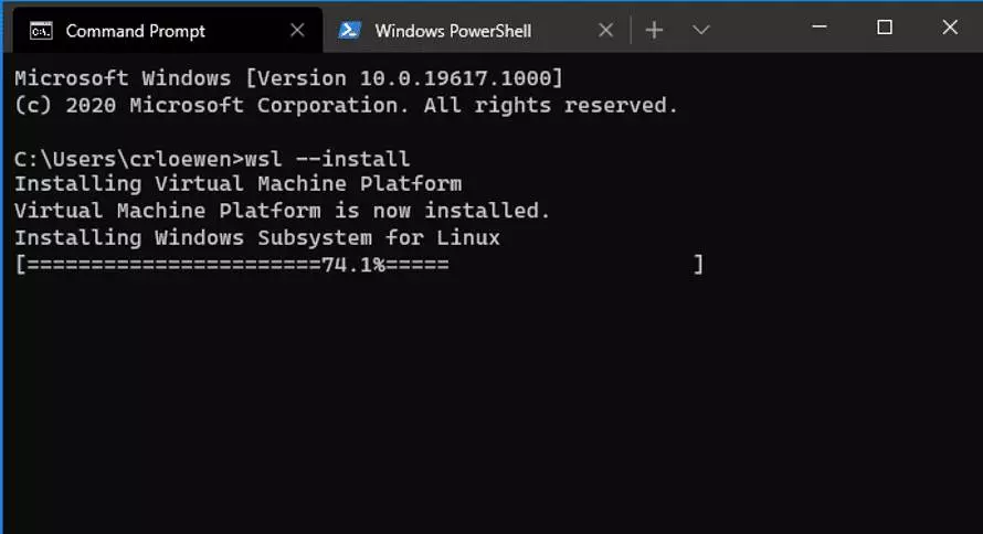 WSL2 をインストールする