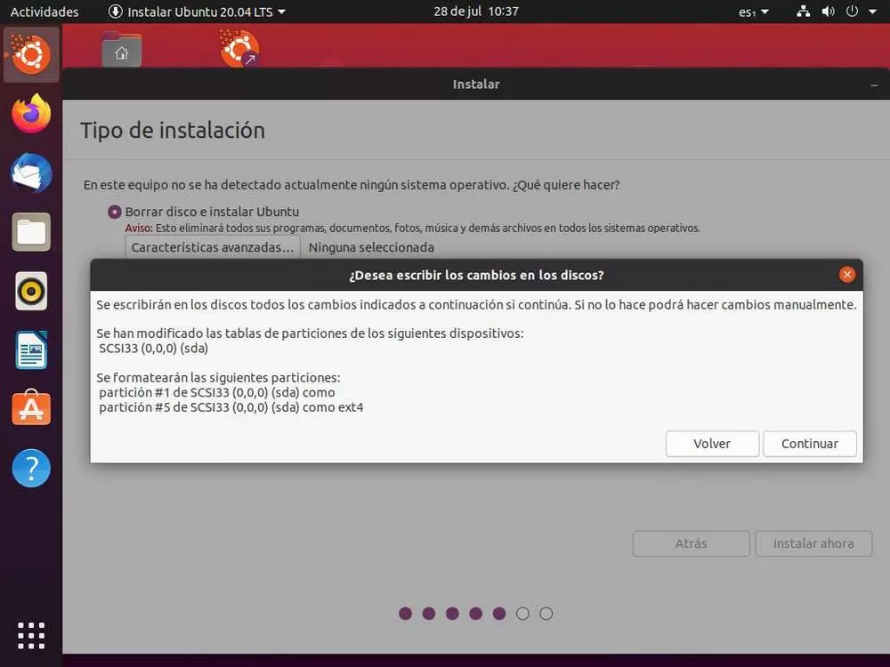 Installera Ubuntu - Skapa partitioner 4