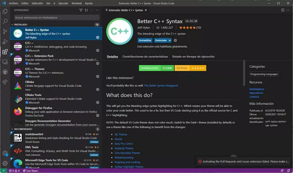 C Visual Studio Code Extensions