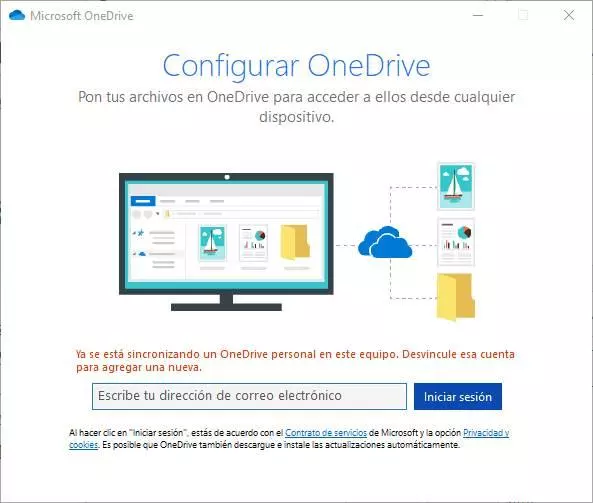 Di têketina OneDrive Windows 10 de çewtî