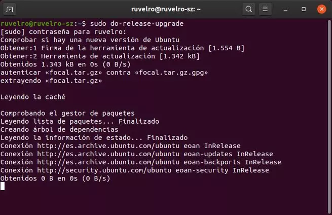 Pata na upakue toleo jipya la Ubuntu kutoka kwa terminal - 1