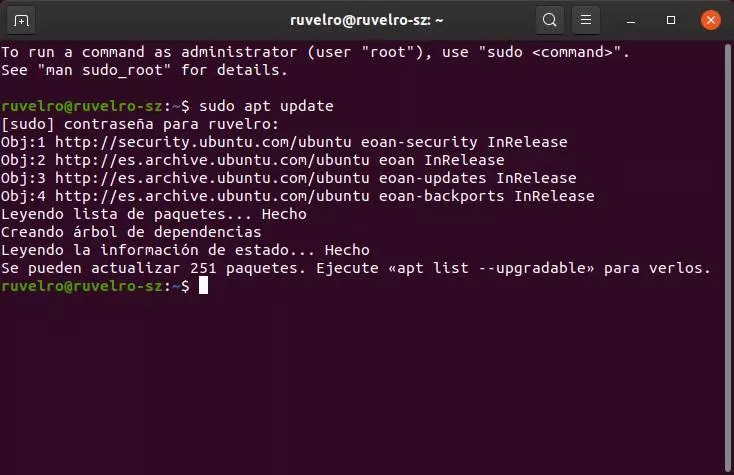 ធ្វើបច្ចុប្បន្នភាព Ubuntu repos