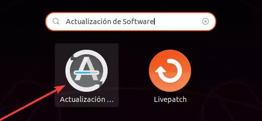 Öffnen Sie den Ubuntu-Software-Updater