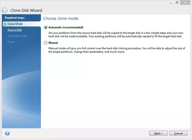 Acronis True Image - Clone HDD ile SSD - 2