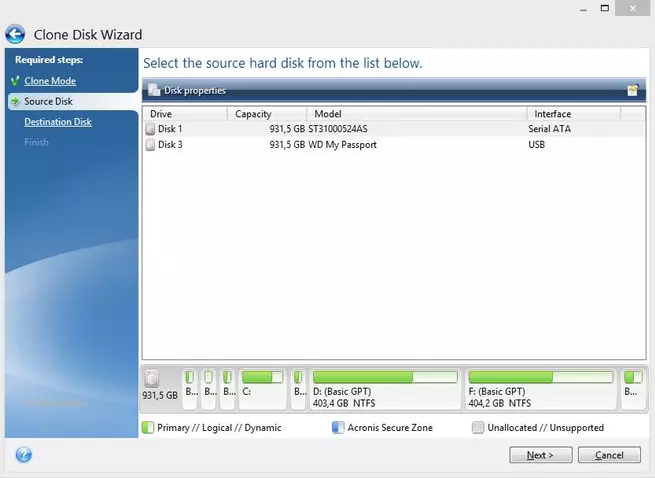 I-Acronis True Image - Clone HDD kuya ku-SSD - 3