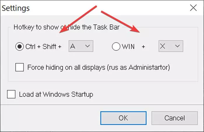 Afeno ny Taskbar Hider