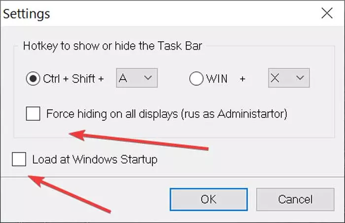 TaskBar Hider dwing om alle vensters te verberg