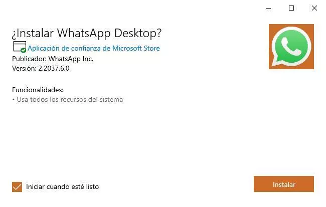 appx whatsapp W10 ကို ထည့်သွင်းပါ။