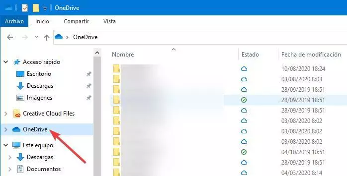 OneDrive yn Windows 10