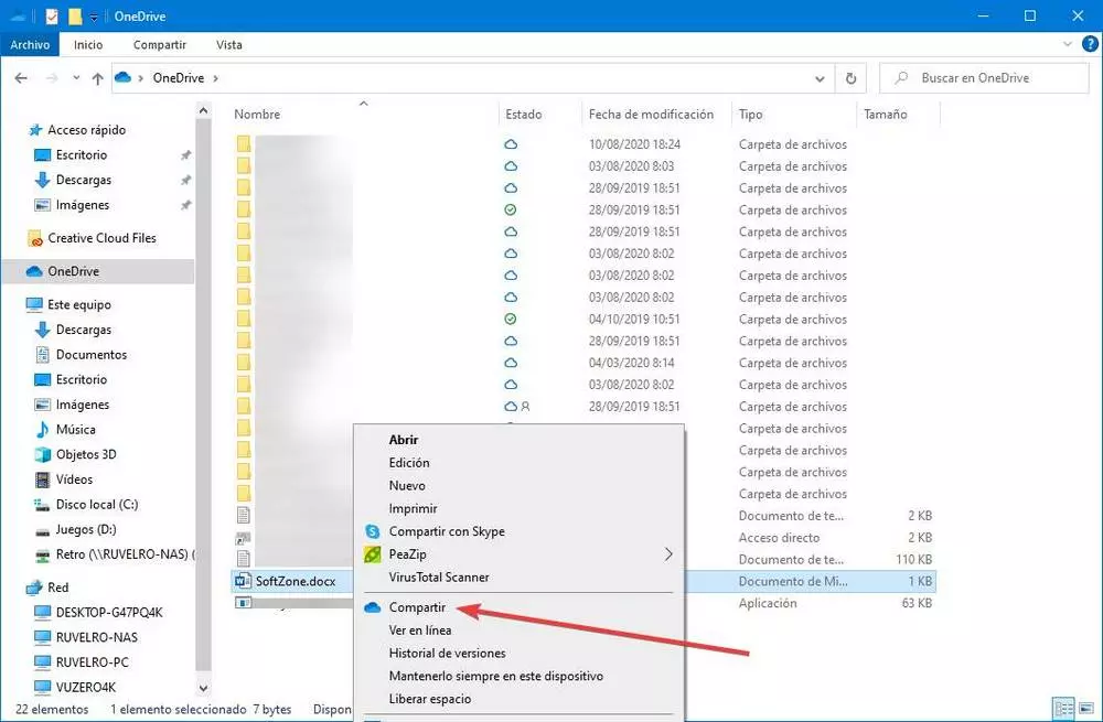Windows 10 Explorer-den OneDrive bilen faýllary paýlaşyň