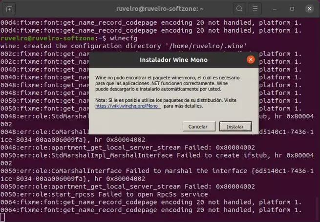 Konfigurasikan Wain pada Ubuntu - 2