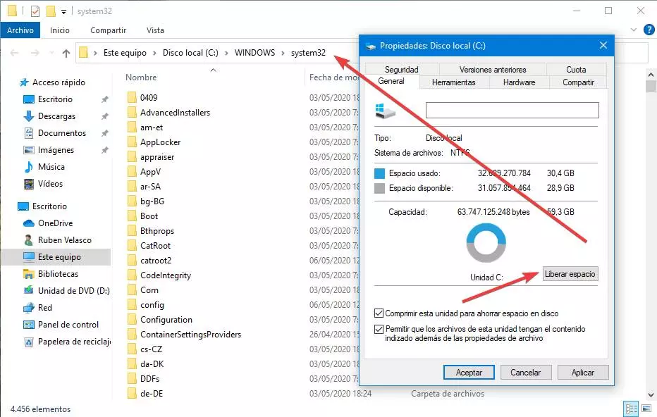 Windows 10-ში სივრცის გამოთავისუფლების გახსნის შეცდომა