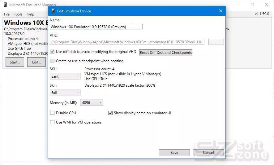 Microsoft-Emulator und Windows 10X - 5