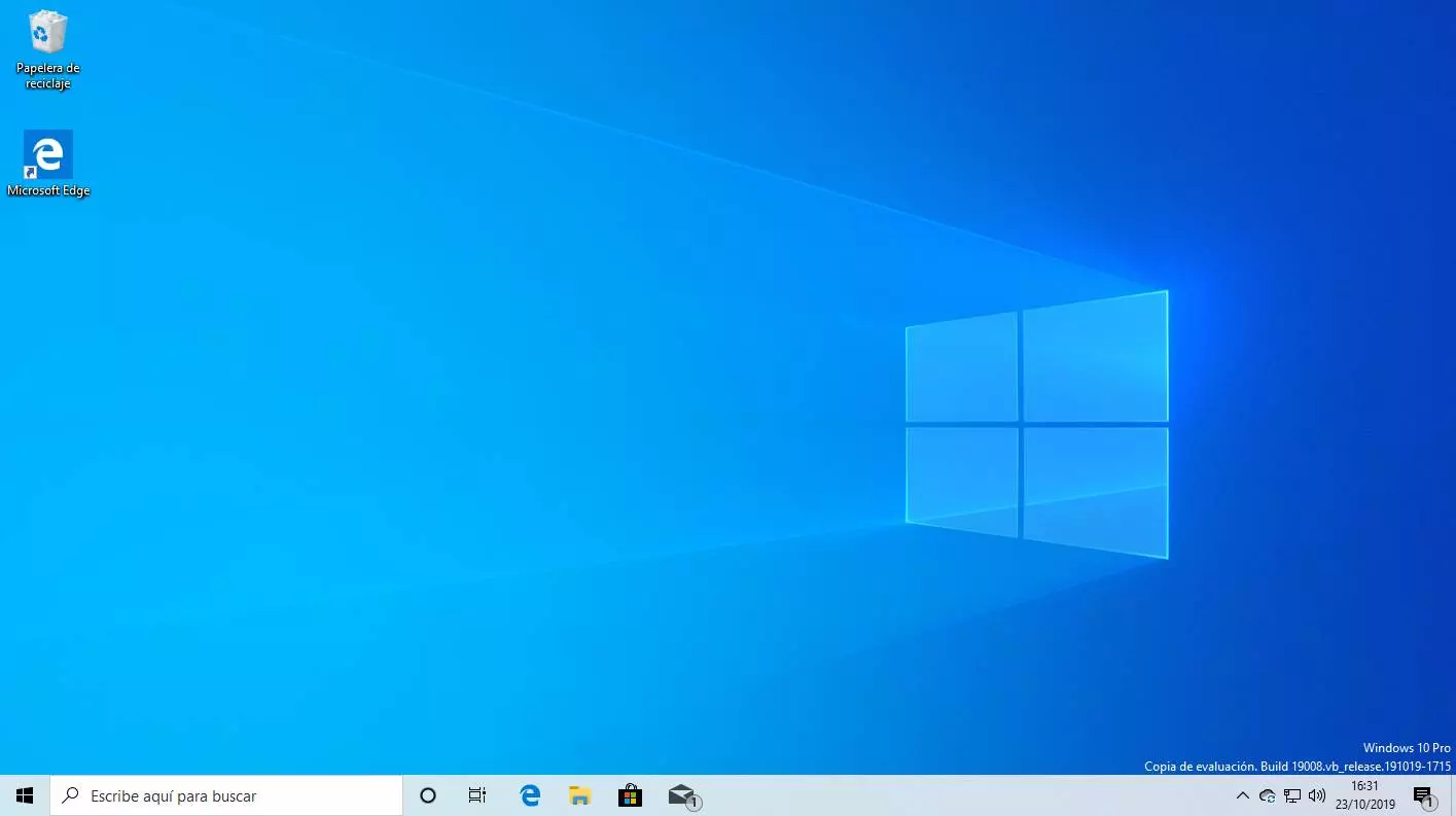 Windows 10 इनसाइडर डेस्कटप