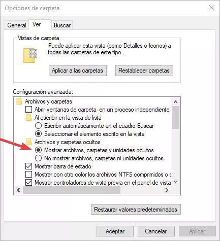 näita peidetud faile Windows 10