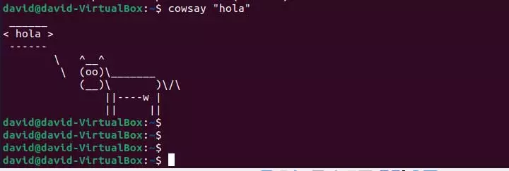 linux cowsay