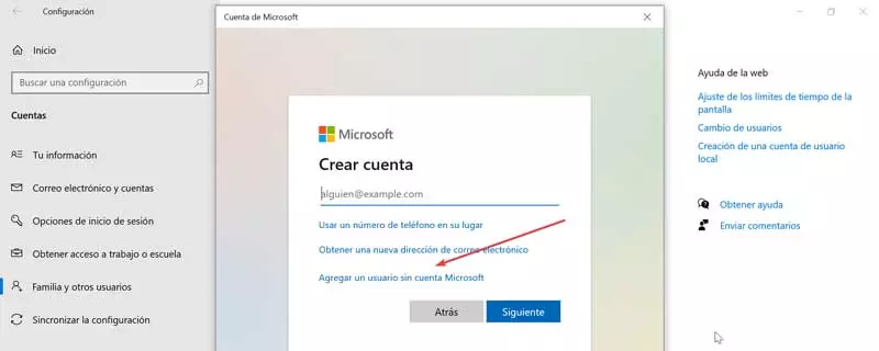Gebruiker toevoegen zonder Microsoft-account