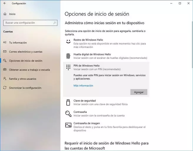 Sefydlu Windows Hello - PIN 1