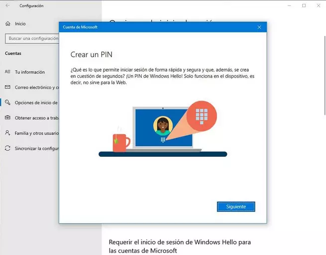 Windows Hello のセットアップ - PIN 2