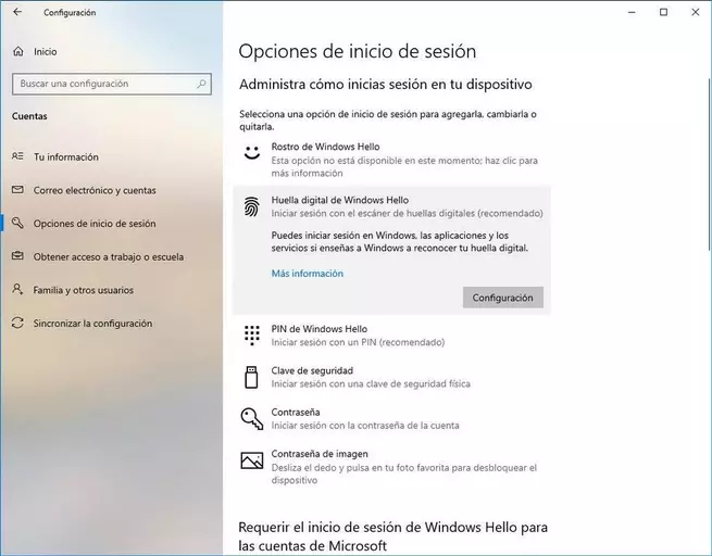 Settu upp Windows Hello - Footprint 1