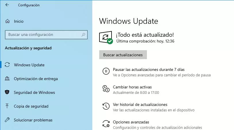 Windows Update によって更新された Windows 10