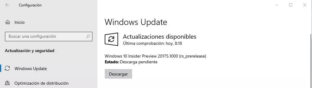 Windows 10 內部版本 20175