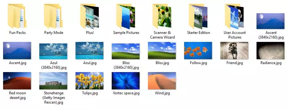 Windows 7 XP ozadja
