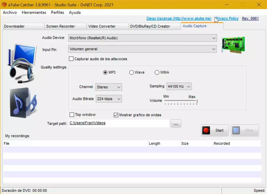 aTube Catcher Audio Capture