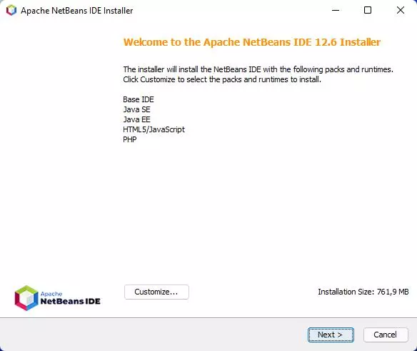 Installazzjoni ta' NetBeans fuq Windows - 1