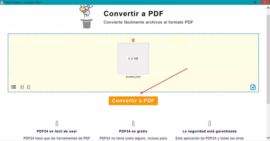 PDF24 converti in PDF