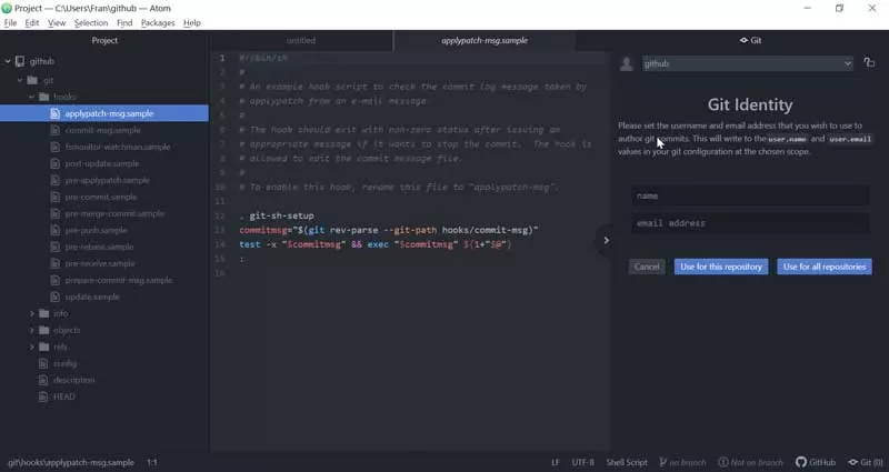 I-edit ang programming language gamit ang Atom