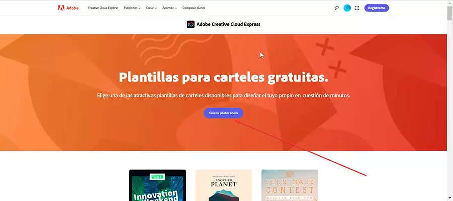 Creative Cloud Express שאַפֿן פּאָסטערס