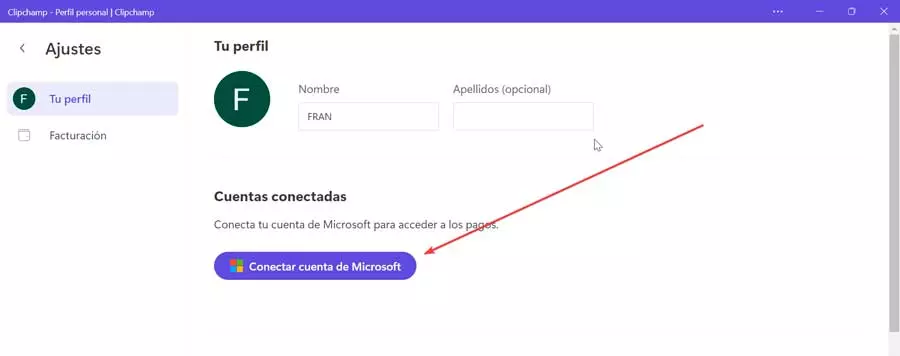 Clipchamp підключіть обліковий запис Microsoft