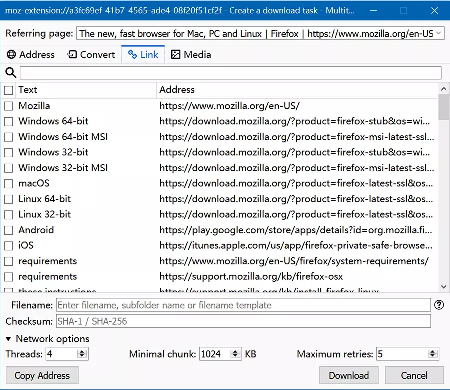 Multithreaded Download Manager